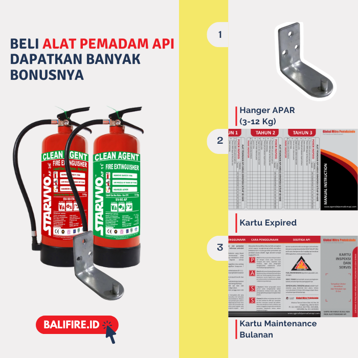 Harga APAR Alat Pemadam Api Clean Agent Halon Free AF 11
